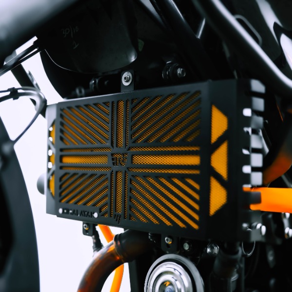 Custom Himalayan 450 Radiator Guard - Yellow | High-Performance Bike ...